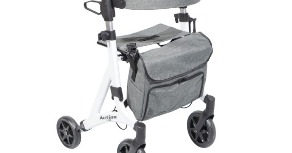 ΠΕΡΙΠΑΤΗΤΗΡΑΣ ΑΛΟΥΜΙΝΙΟΥ ROLLATOR "ACTION WHITE" 0803611 Mobiak